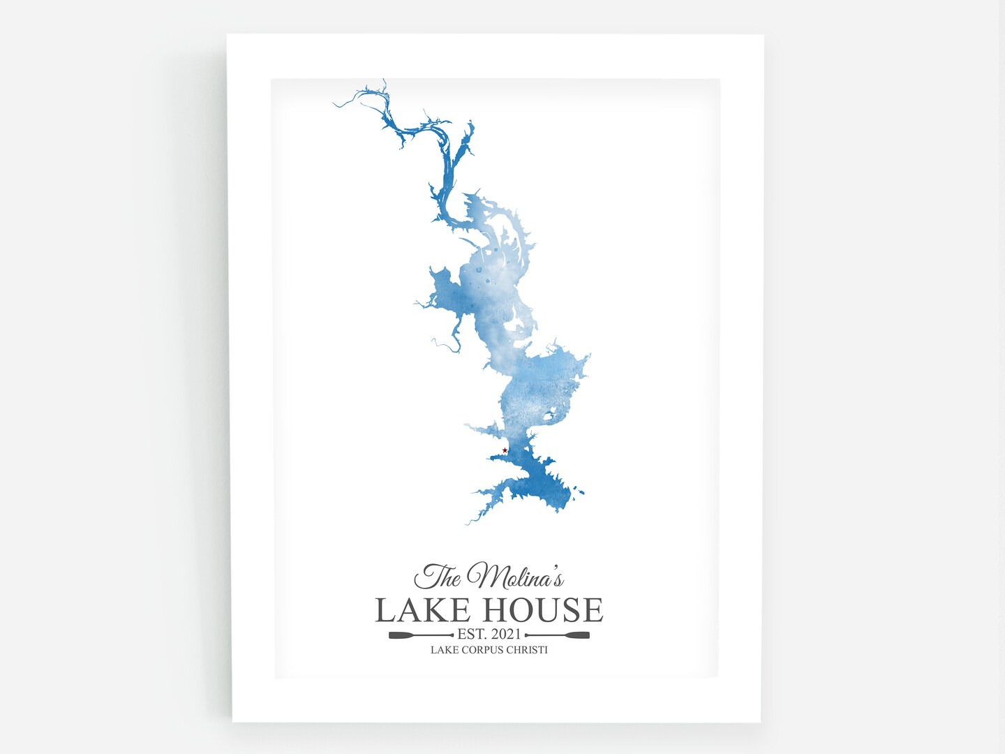 Lakehouse Decor, Lake House Decoration, Map, Watercolor, Personalized ...