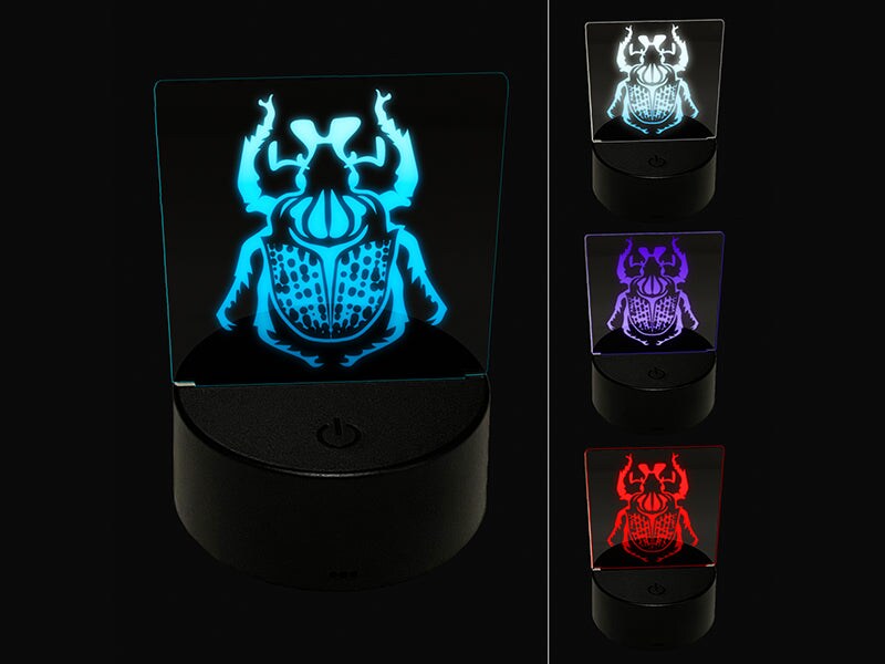 Goliath Beetle Giant Insect 3D Illusion LED Night Light Sign Nightstand ...