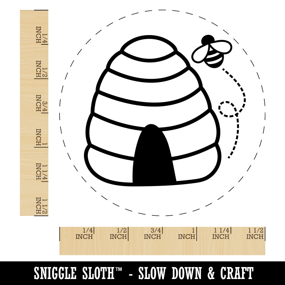 Bee Hive with Bee Self-Inking Rubber Stamp for Stamping Crafting ...