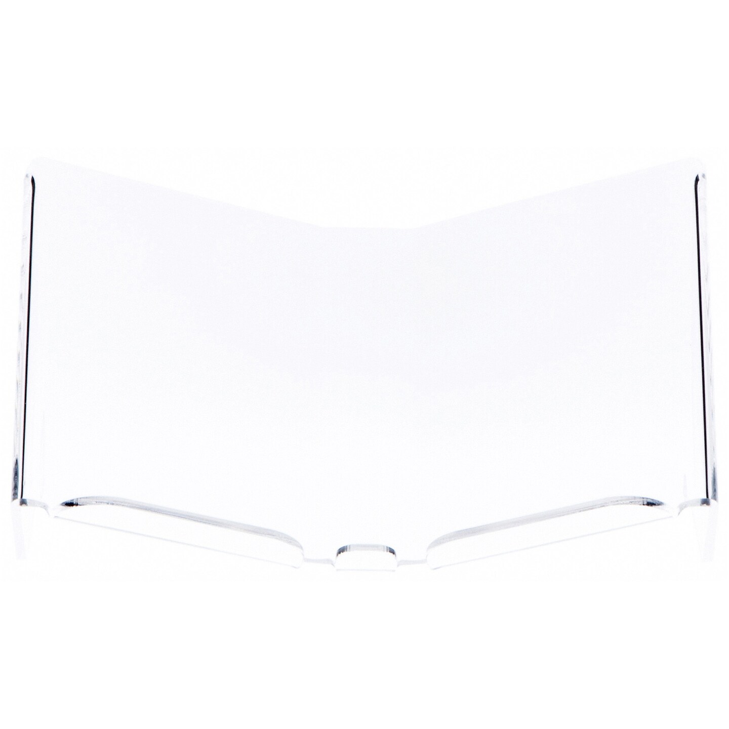 Plymor Clear Acrylic Open Book Display Stand with 1" Ledge, Tilted ...