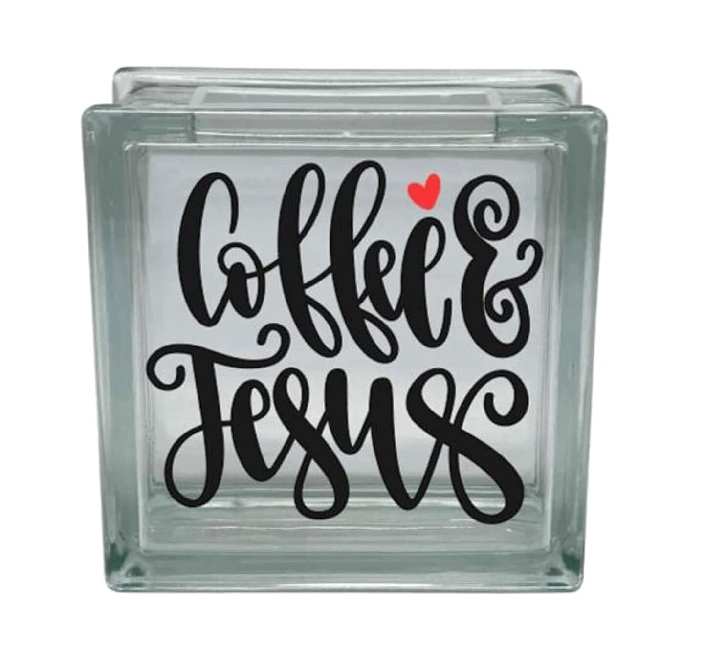 Coffee Station Vinyl Decal Sticker Craft Glass Block Coffee Station ...