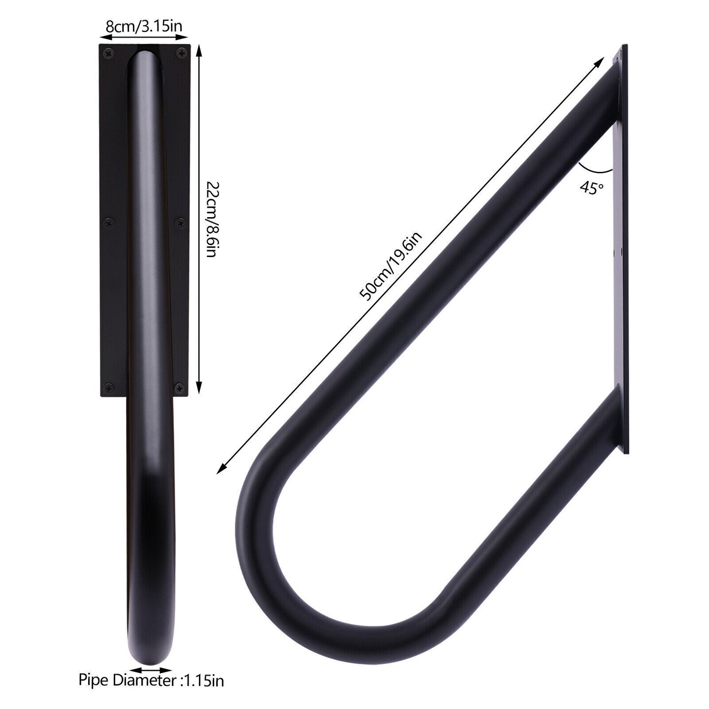 Kitcheniva Wall Mount Stair Railing U-Shaped Handrails | Michaels