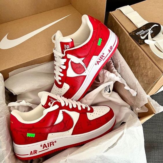 Air Force 1 Low Monogram Red Off.White | MakerPlace by Michaels