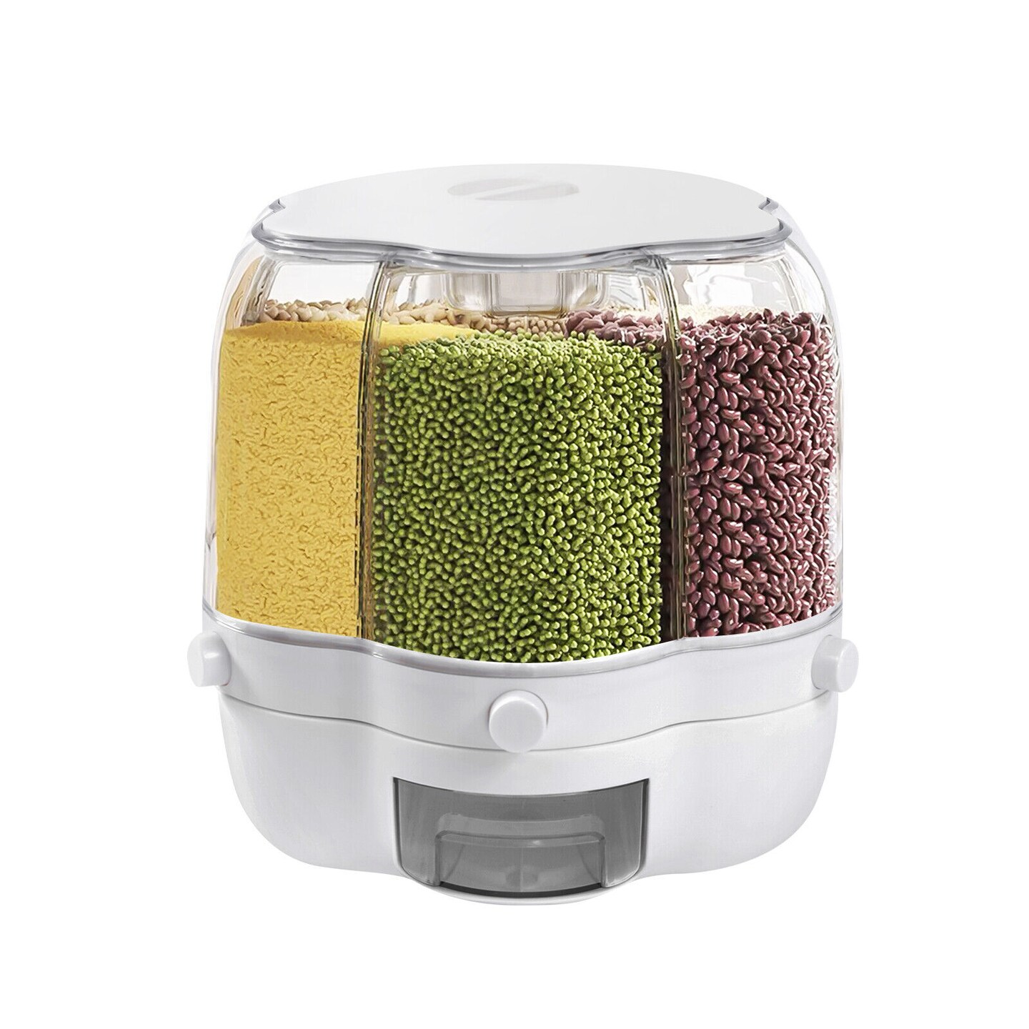 Kitcheniva 6-Grid Rotating Countertop Dry Grain Storage | Michaels