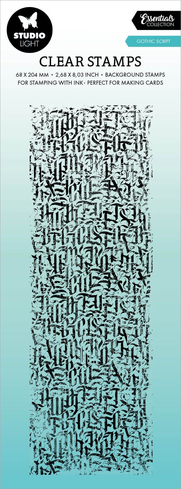 Studio Light Essentials Clear Stamp-Nr. 550, Gothic Script | Michaels