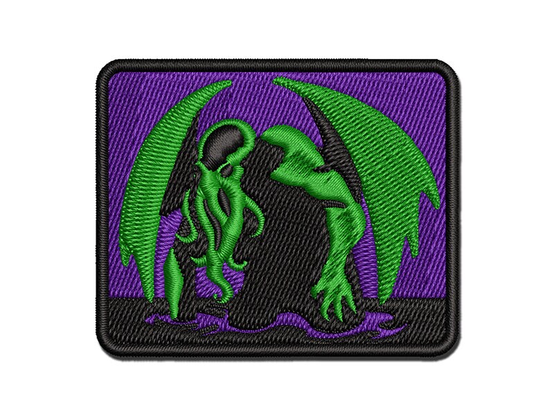 Cthulhu Eldritch Horror Rising From the Ocean Multi-Color Embroidered ...