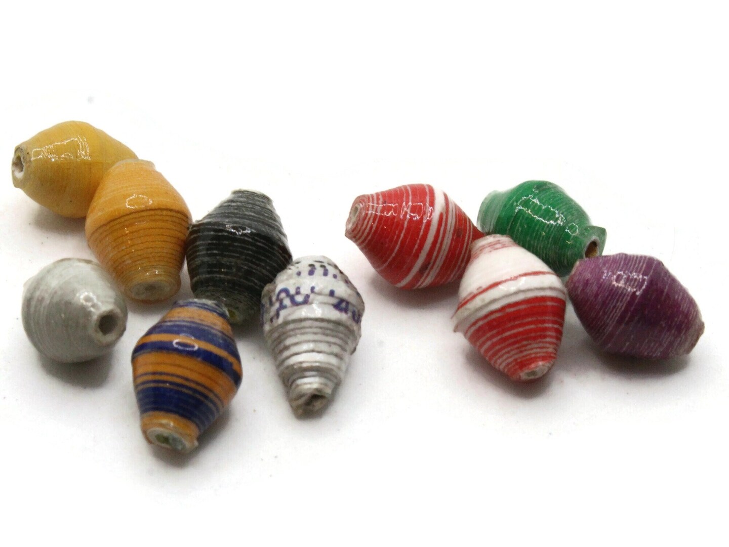 10 10mm Mixed Color Ugandan Paper Bicone Beads | Crafting Beads | Michaels