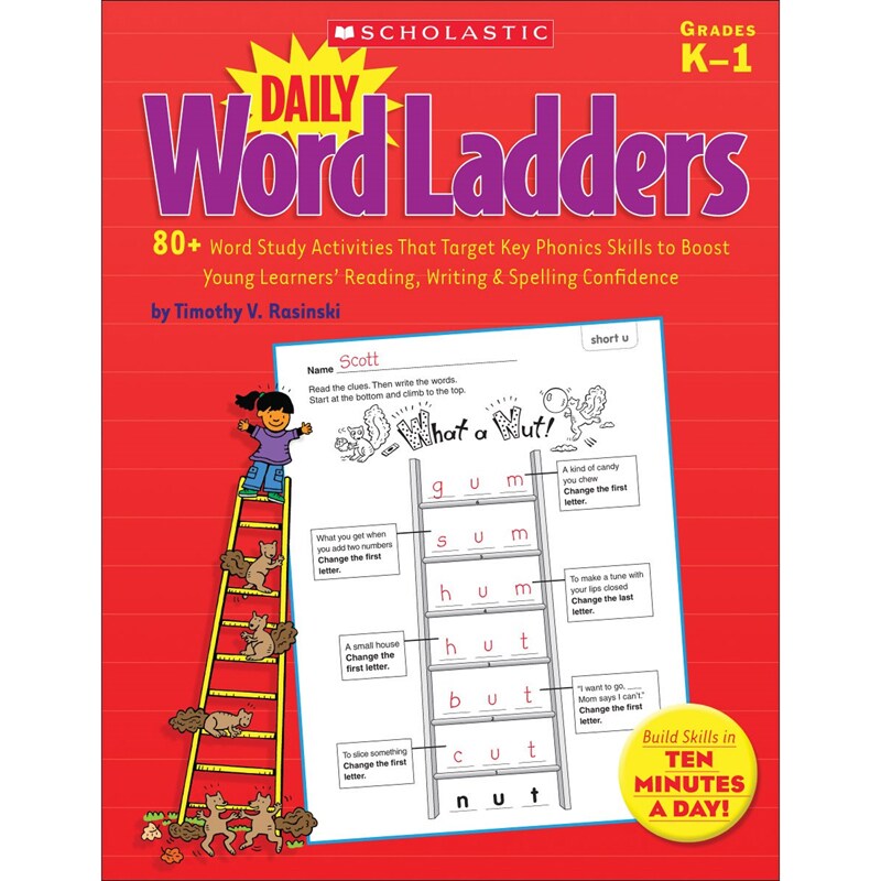 Daily Word Ladders, Grades K-1, 8-3/8" Width, 10-7/8" Length | Michaels