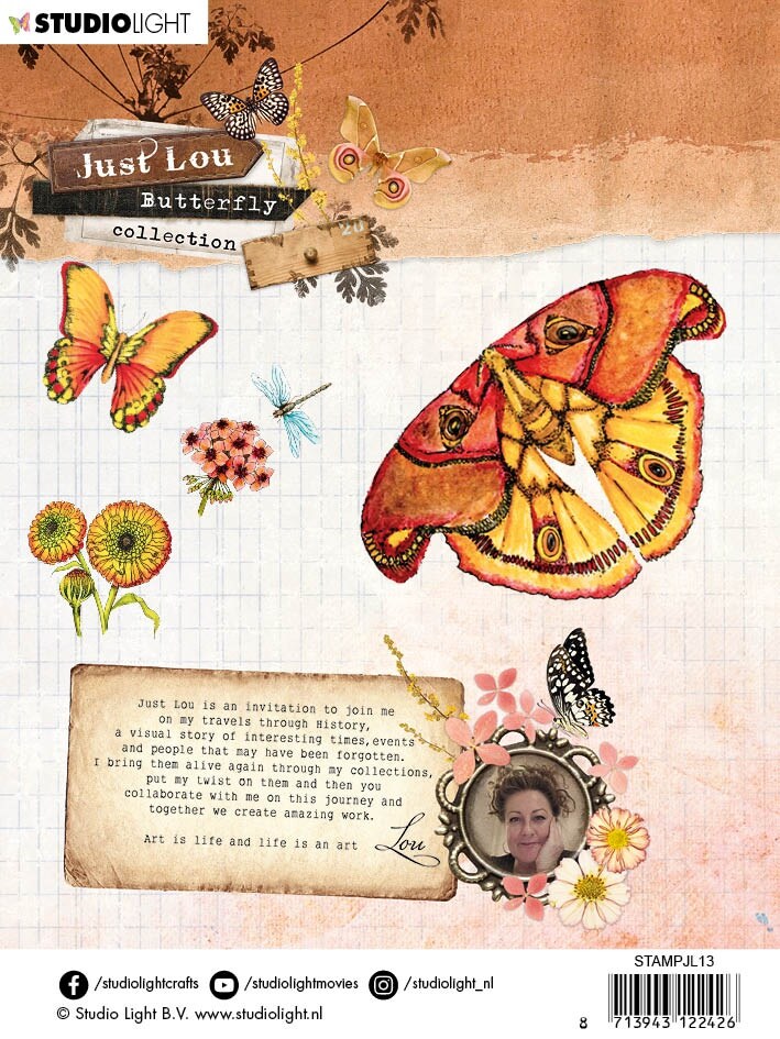 Studio Light Just Lou Butterfly Clear Stamp-Nr.13 | Michaels Studio Light Just Lou Butterfly Clear Stamp-Nr.13 | Michaels