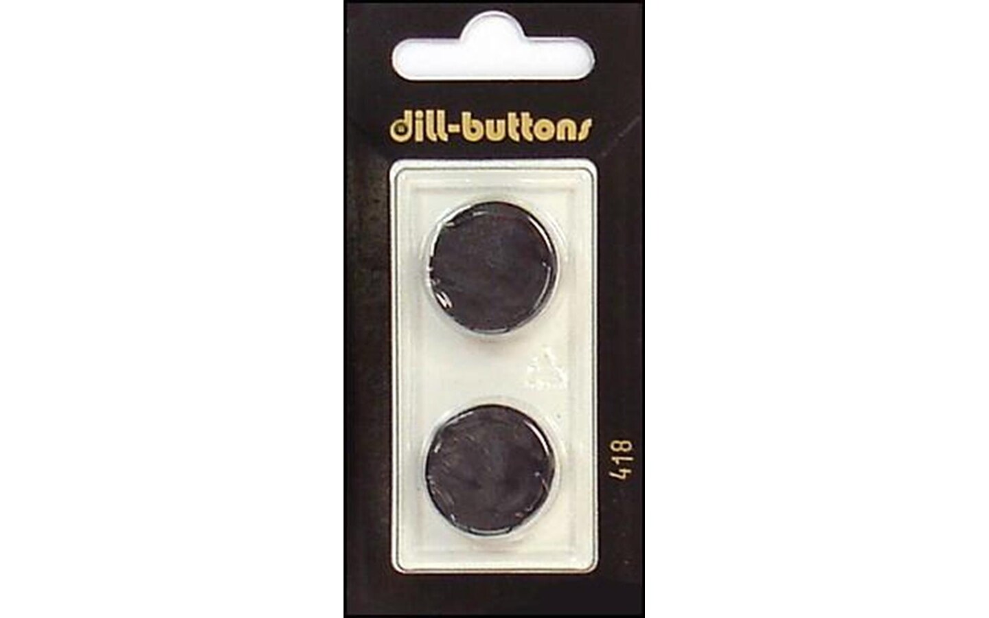 Dill Buttons 20Mm 2Pc Shank Black | Michaels