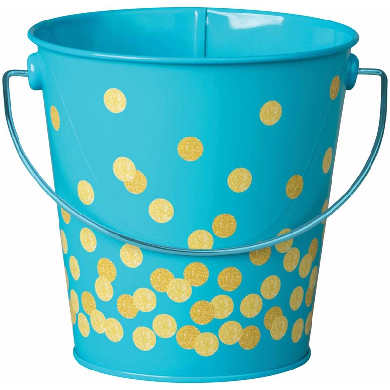 Teal Confetti Bucket | Michaels
