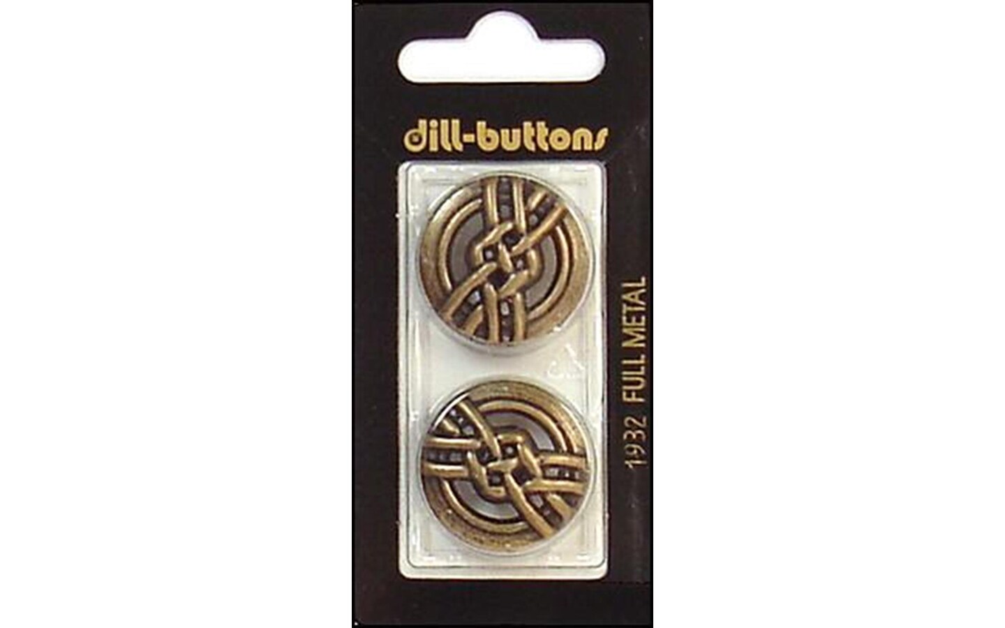 Dill Buttons 25Mm 2Pc Shank Antique Brass Metal | Michaels