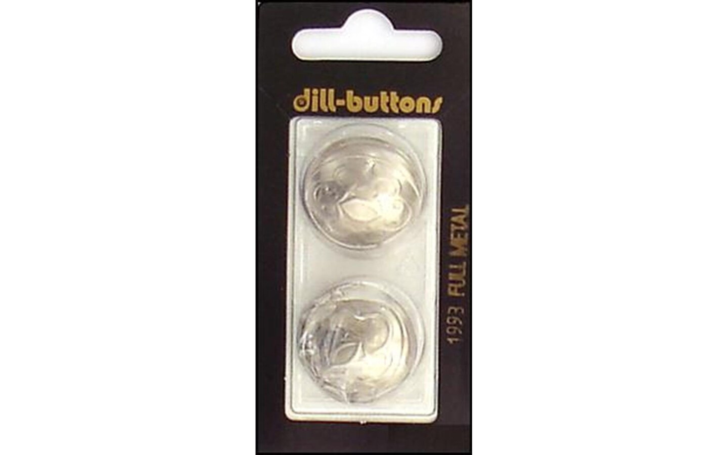 Dill Buttons 25Mm 2Pc Shank Matte Silver Metal | Michaels