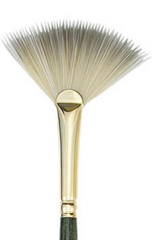 UMBRIA BEST SYNTHETIC BRISTLE LONG HANDLE FAN 6 | Michaels