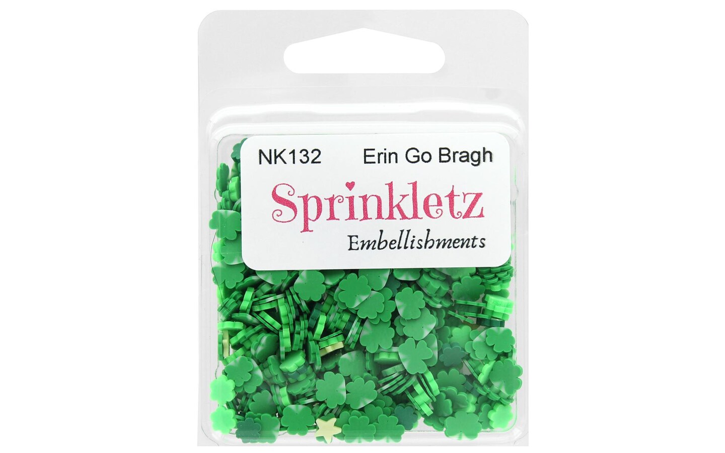 Buttons Galore Sprinkletz Go Bragh Polymer Clay Embellishments, Green ...