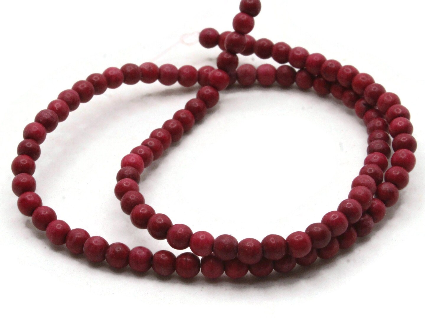95 4mm to 5mm Round Red Dyed Howlite Stone Beads | Michaels