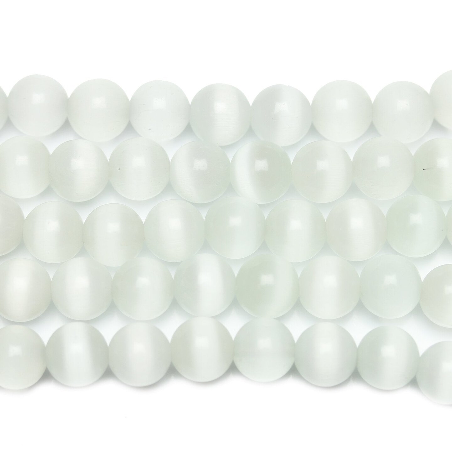 Buy in Bulk - Glass Cat's Eye Round White | Michaels