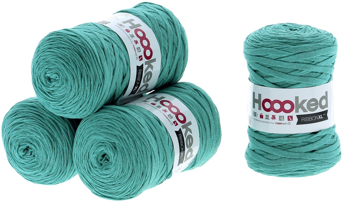 Multipack of 4 - Hoooked Ribbon XL Yarn-Happy Mint | Michaels