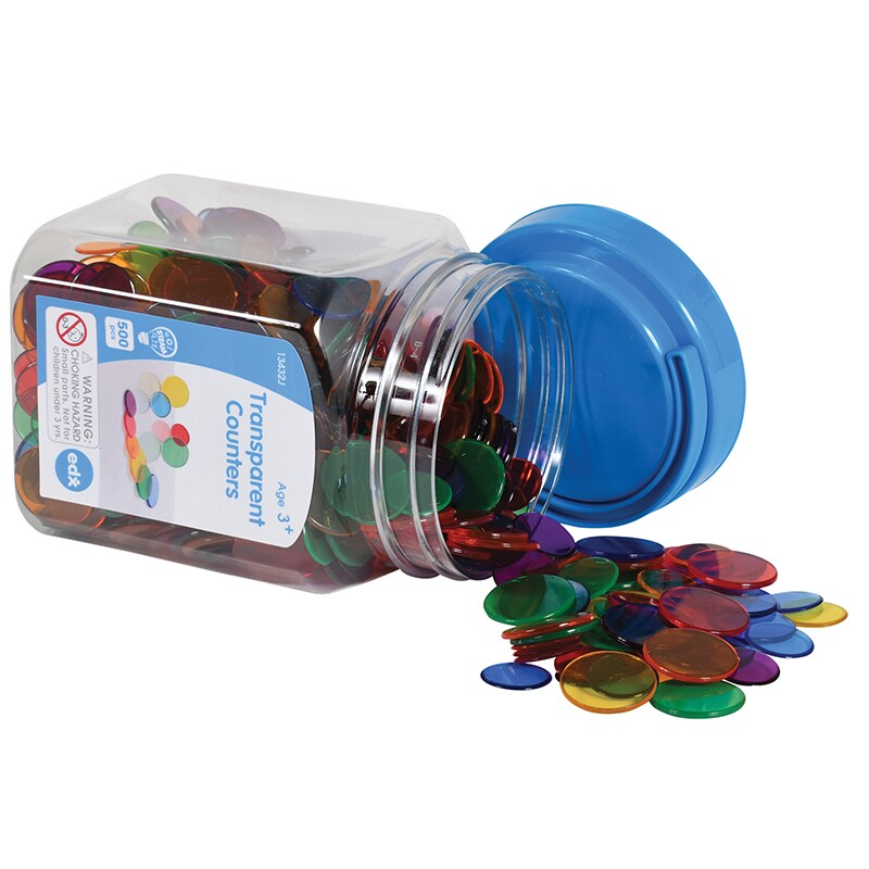 Transparent Counters - Mini Jar - Set of 500 | Michaels