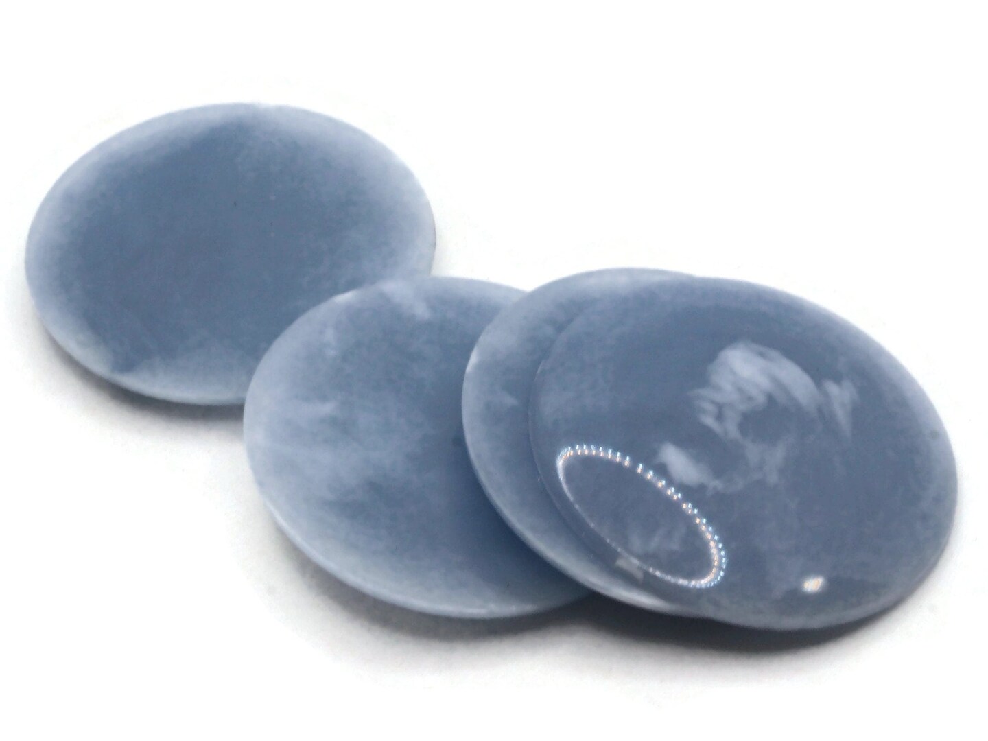 4 35mm Round Blue Swirl Flat Back Vintage Lucite Cabochons | Michaels