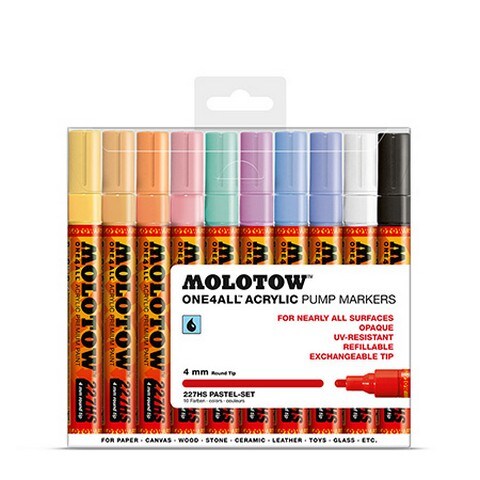 MOLOTOW MARKER 227HS 10PC PASTEL SET | Michaels