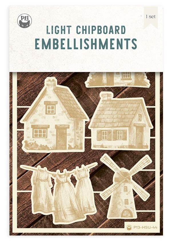 P13 Die-Cut Chipboard Embellishments 4