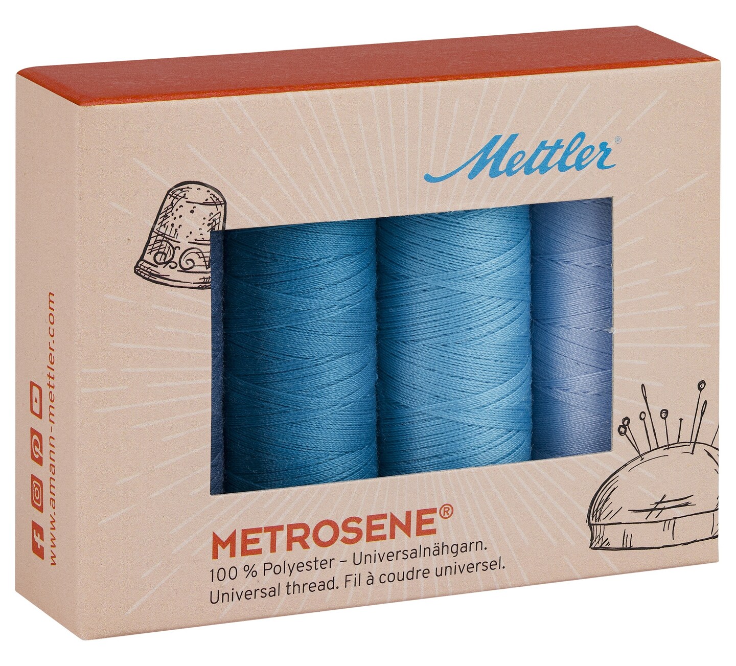 Mettler Metrosene Thread Kits 4/Pkg-Ocean | Michaels