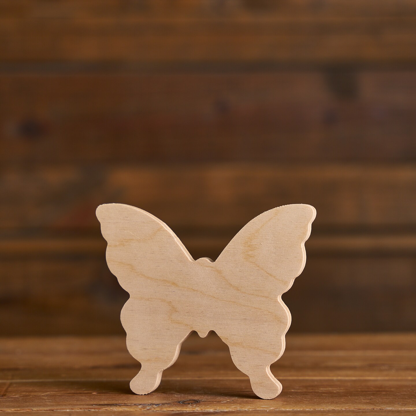 6 in. Unfinished Wooden Chunky Butterfly Shape | Michaels