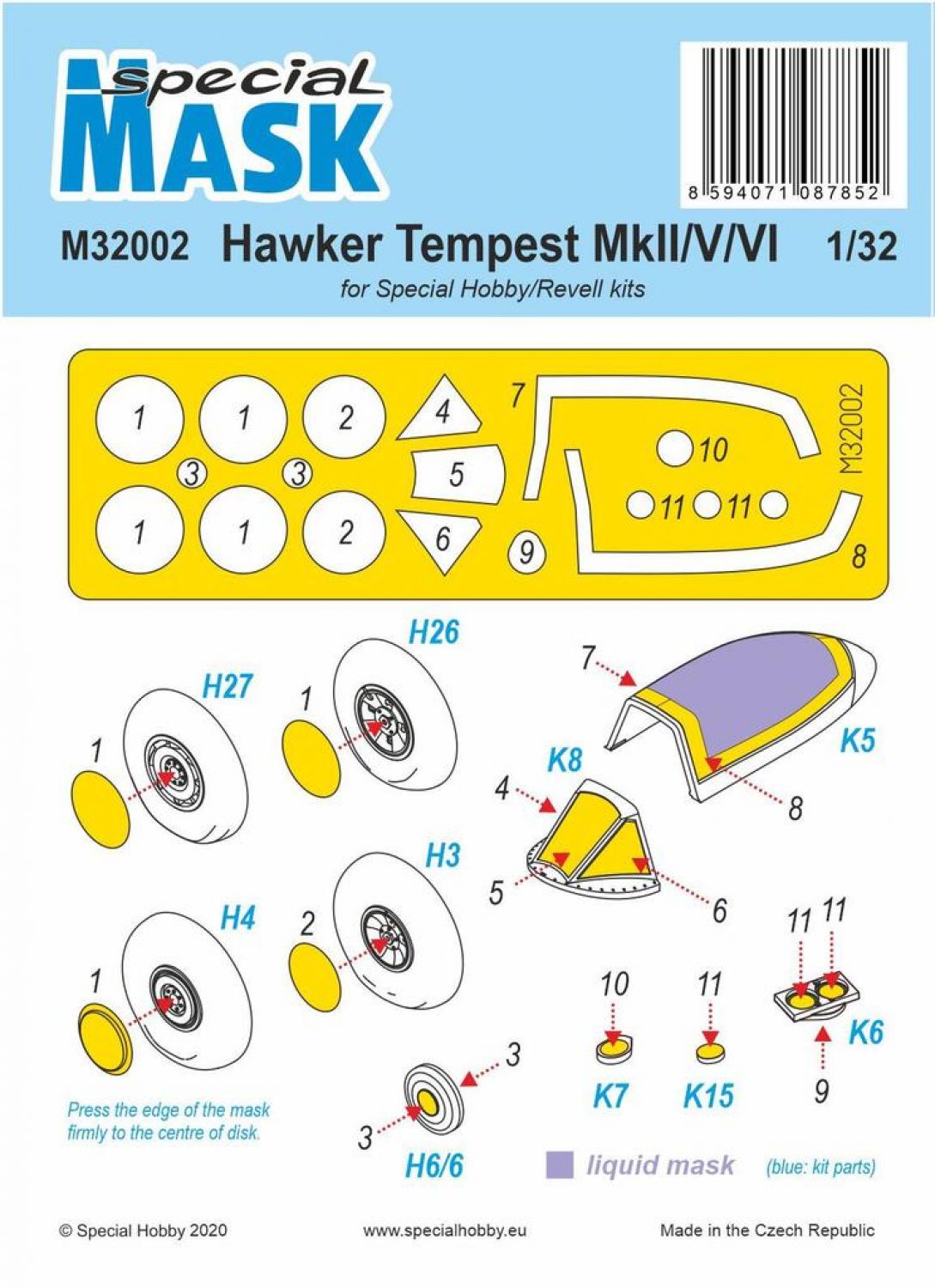 Special Hobby 1/32 Tempest MK.II/V/VI Mask Decal Mask | Michaels