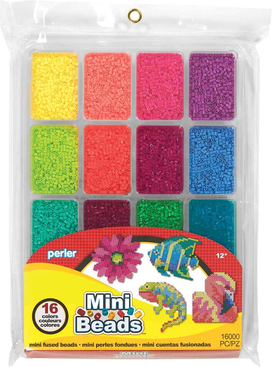 Perler Mini Beads Fused Bead Tray 16,000/Pkg-, Count: 1, Model: 80 ...