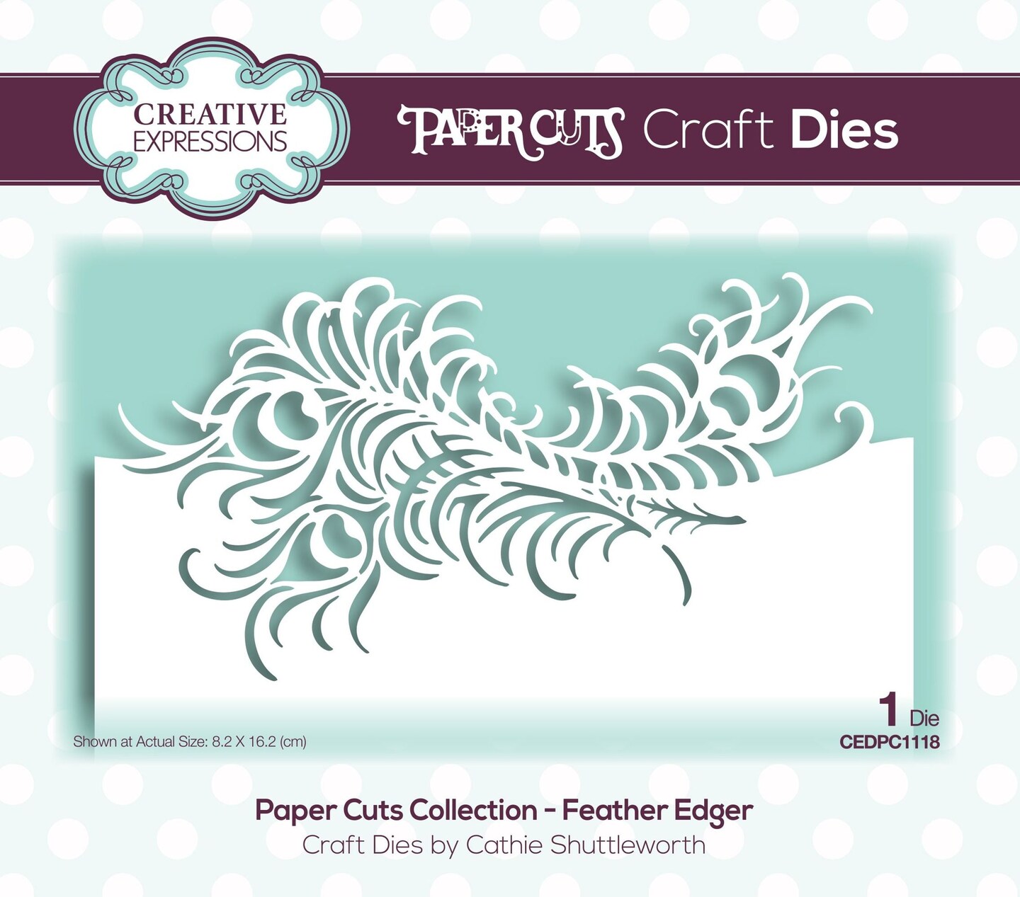 Creative Expressions Paper Cuts Feather Edger Craft Die | Michaels