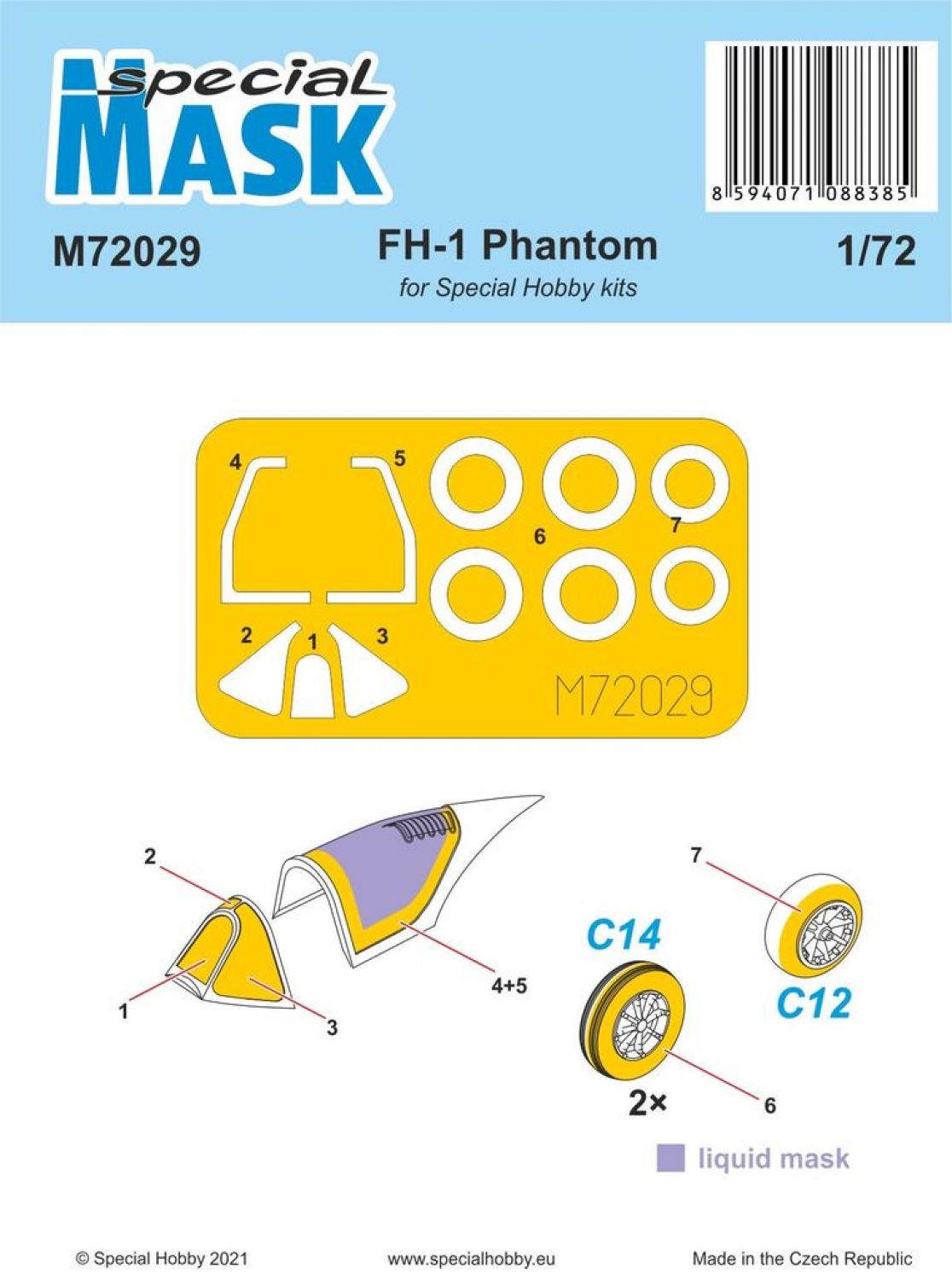Special Hobby 1/72 FH-1 Phantom MASK Decal Mask | Michaels