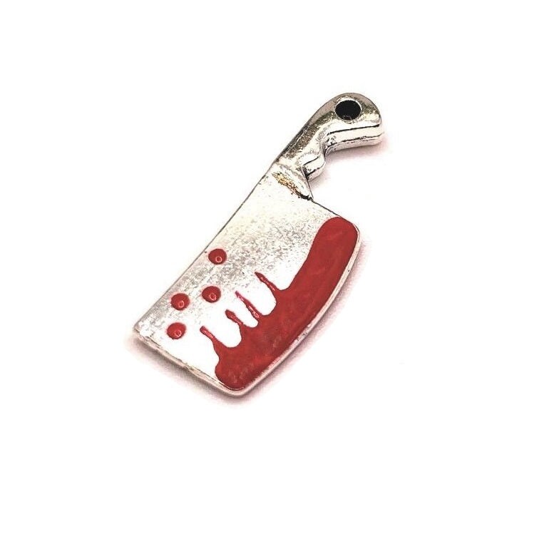 1, 4, 20 or 50 Pieces: Bloody Cleaver Knife Charms, Double Sided | Michaels