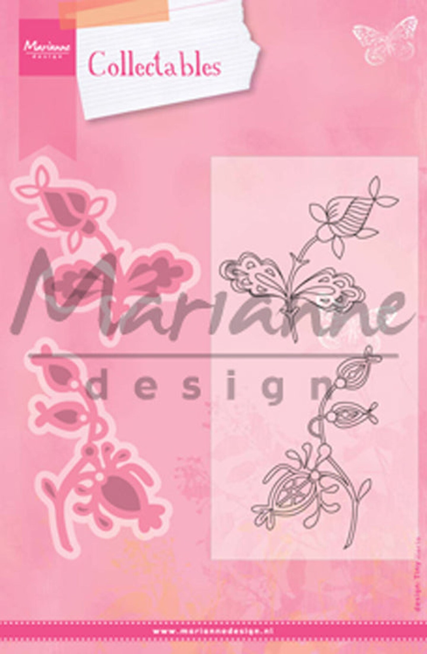 Marianne Design : Collectables Die & Stamp Set - Flowers & Leaf 2 ...
