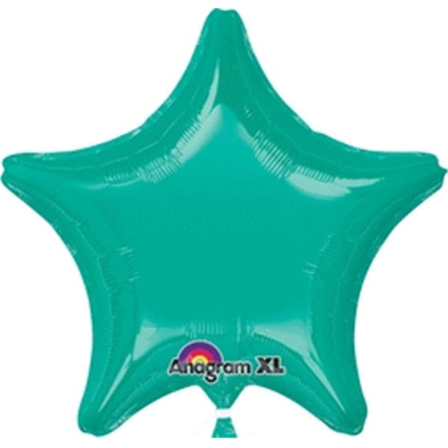 Anagram 72345 21 in. Teal Star Flat Foil Balloon | Michaels