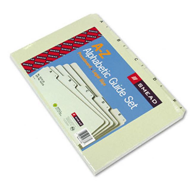 Smead 52376 Recycled Top Tab File Guides Alpha 1/5 Tab Pressboard Legal ... Smead 52376 Recycled Top Tab File Guides Alpha 1/5 Tab Pressboard Legal ...