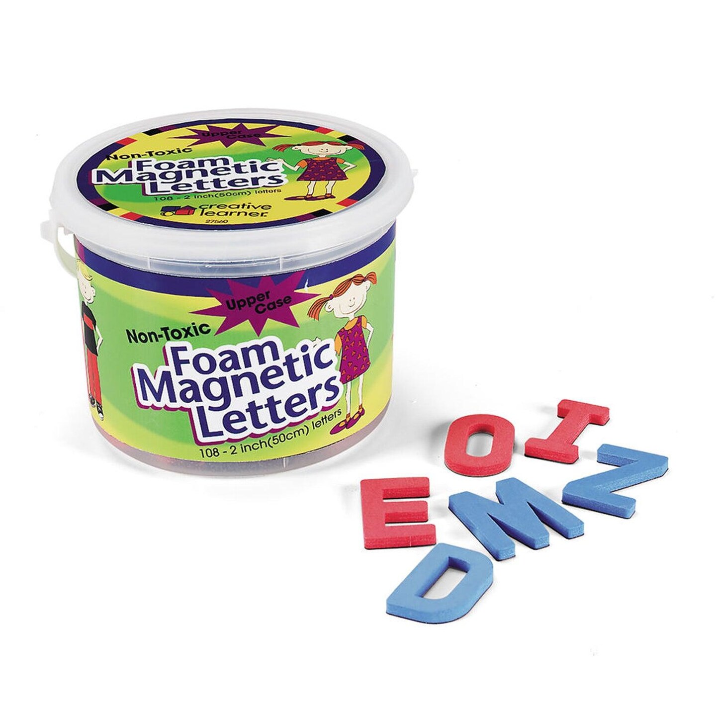 Magnetic Foam Letters, Uppercase, Red Vowels & Blue Consonants, 2", 108 ...