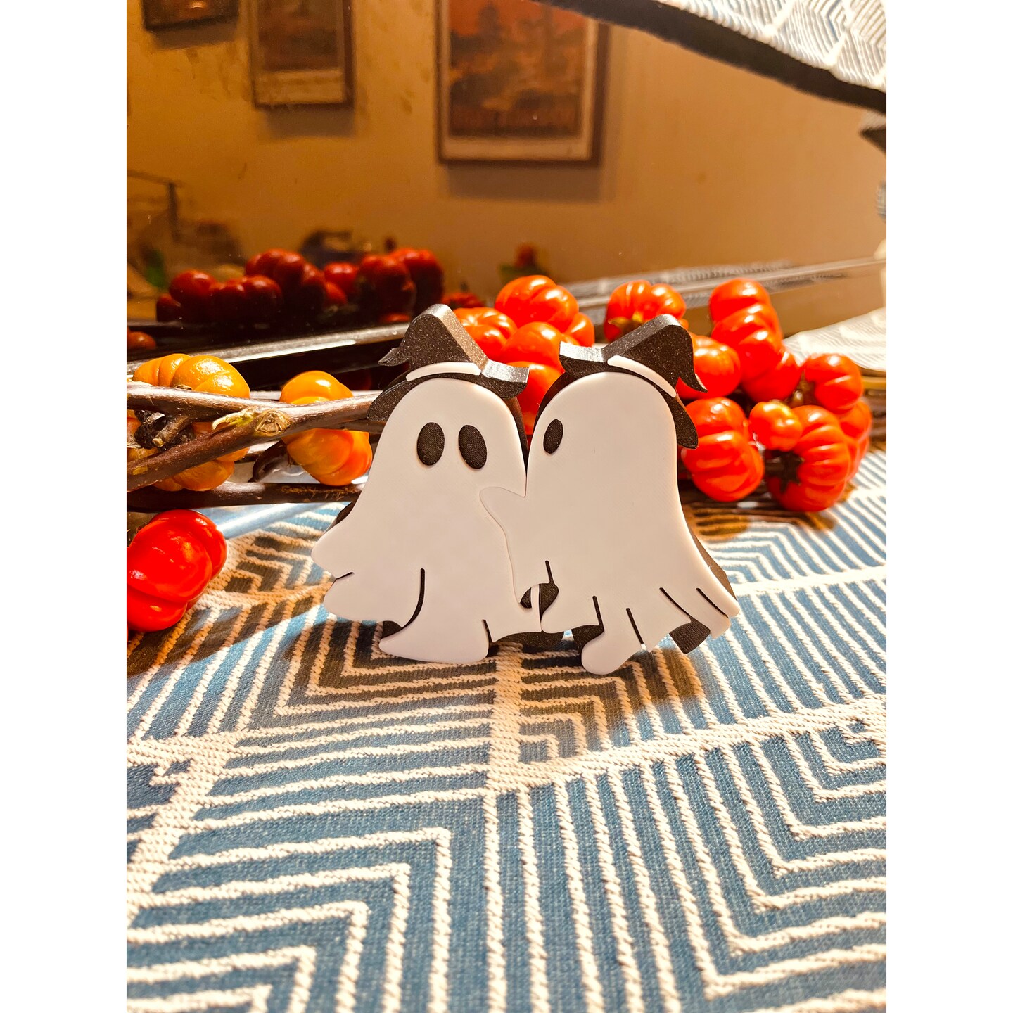 Halloween Ghost Puzzle Decor| Custom Name Figurine For Family Friend 2 ...