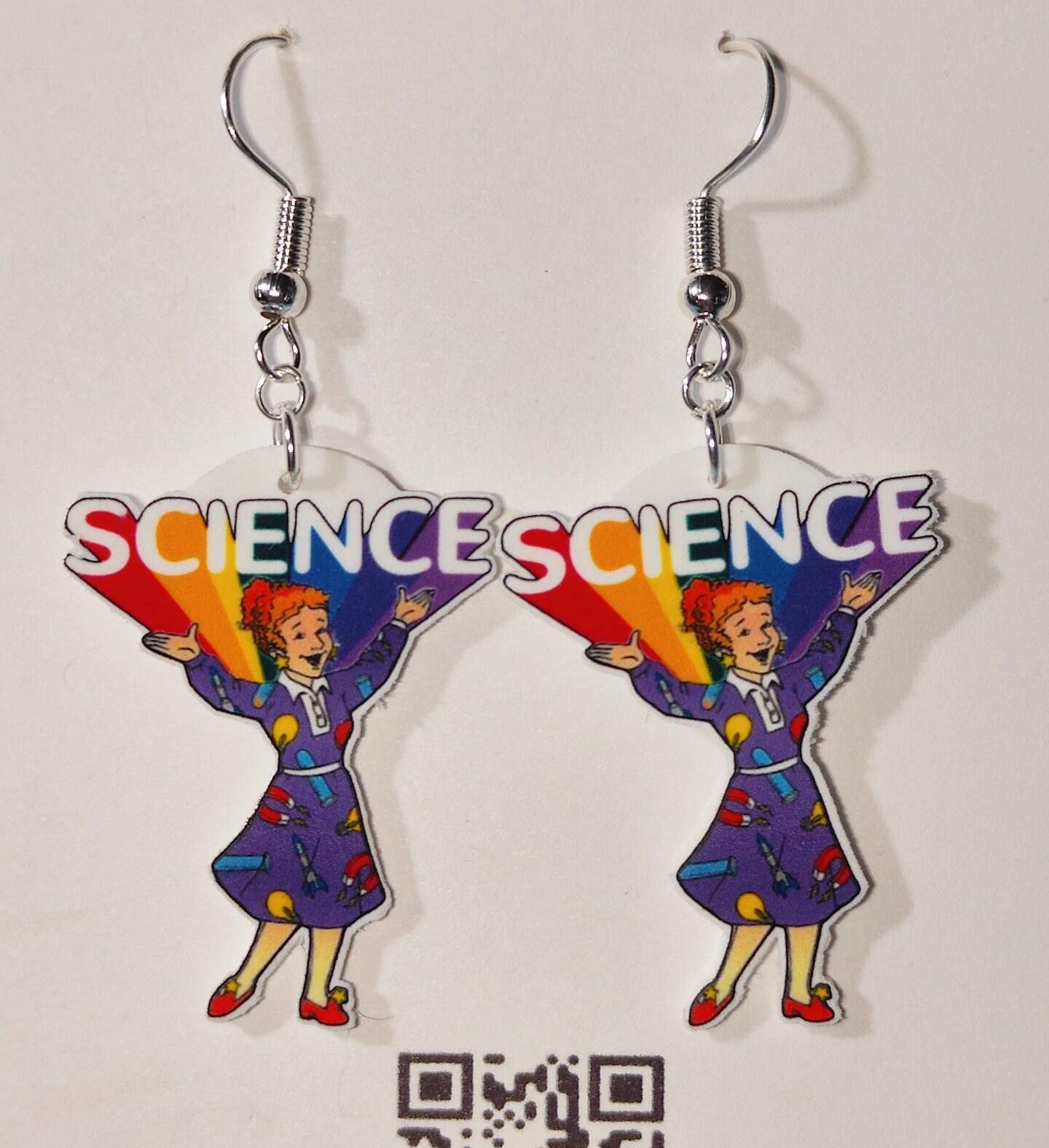 Magic School Bus Mrs Frizzle Science Fan Art Earrings | MakerPlace by ...