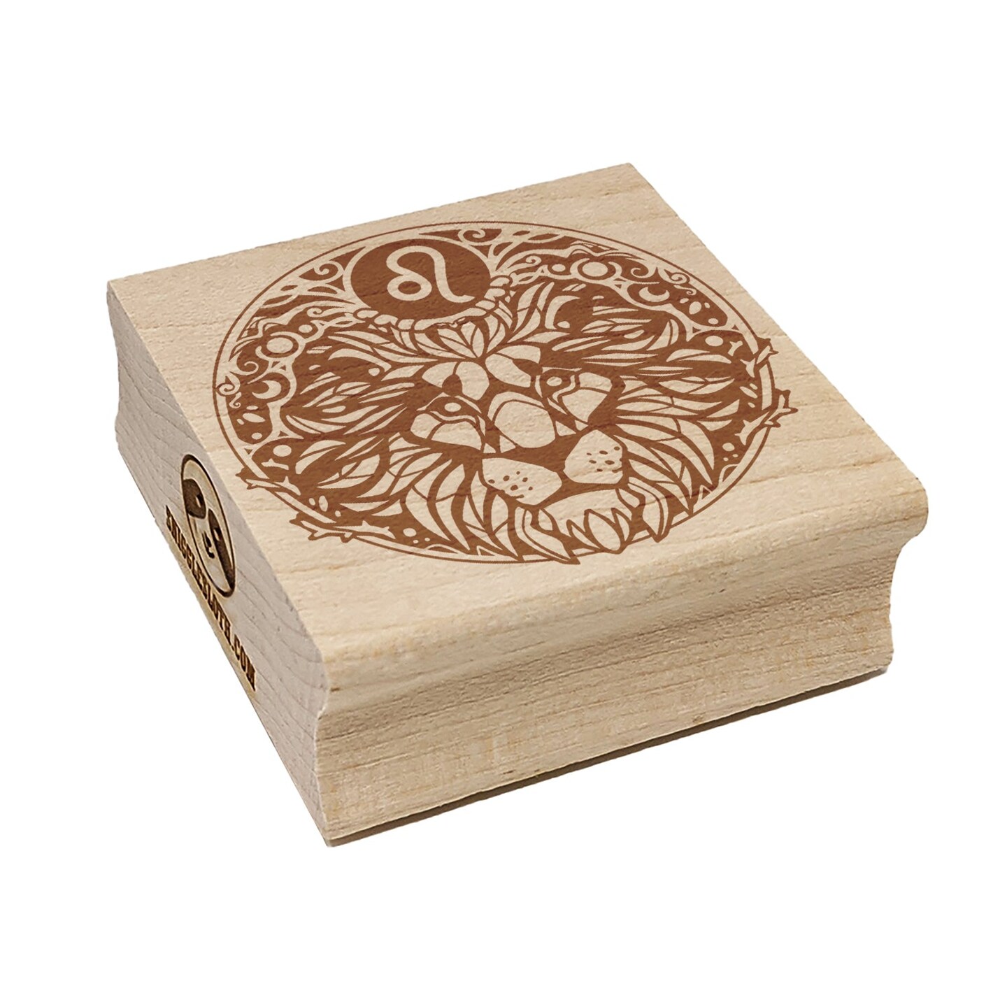 Leo Astrological Zodiac Sign Horoscope Square Rubber Stamp for Stamping ...