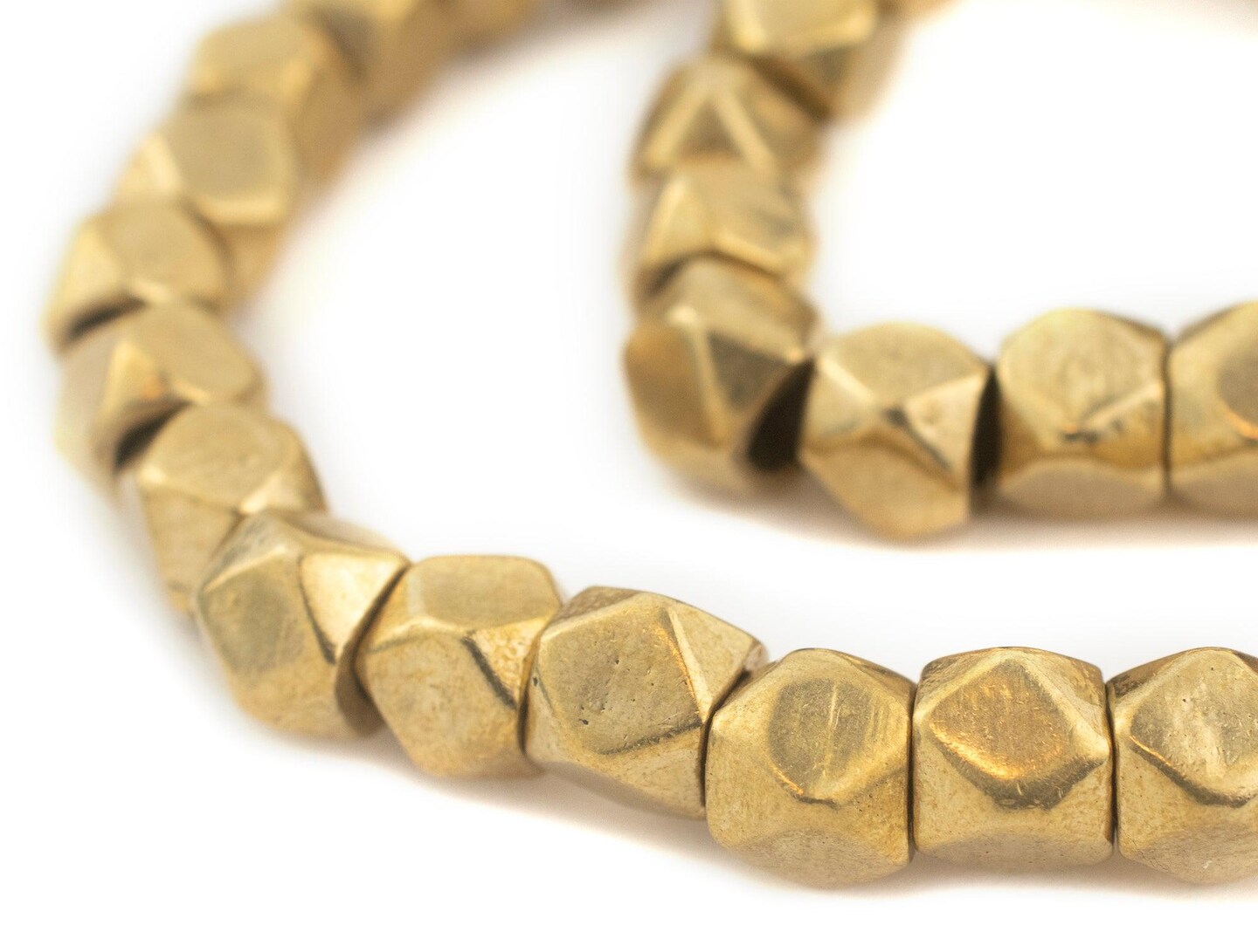 TheBeadChest Brass Diamond Cut Beads (9mm, Large Hole) | Michaels
