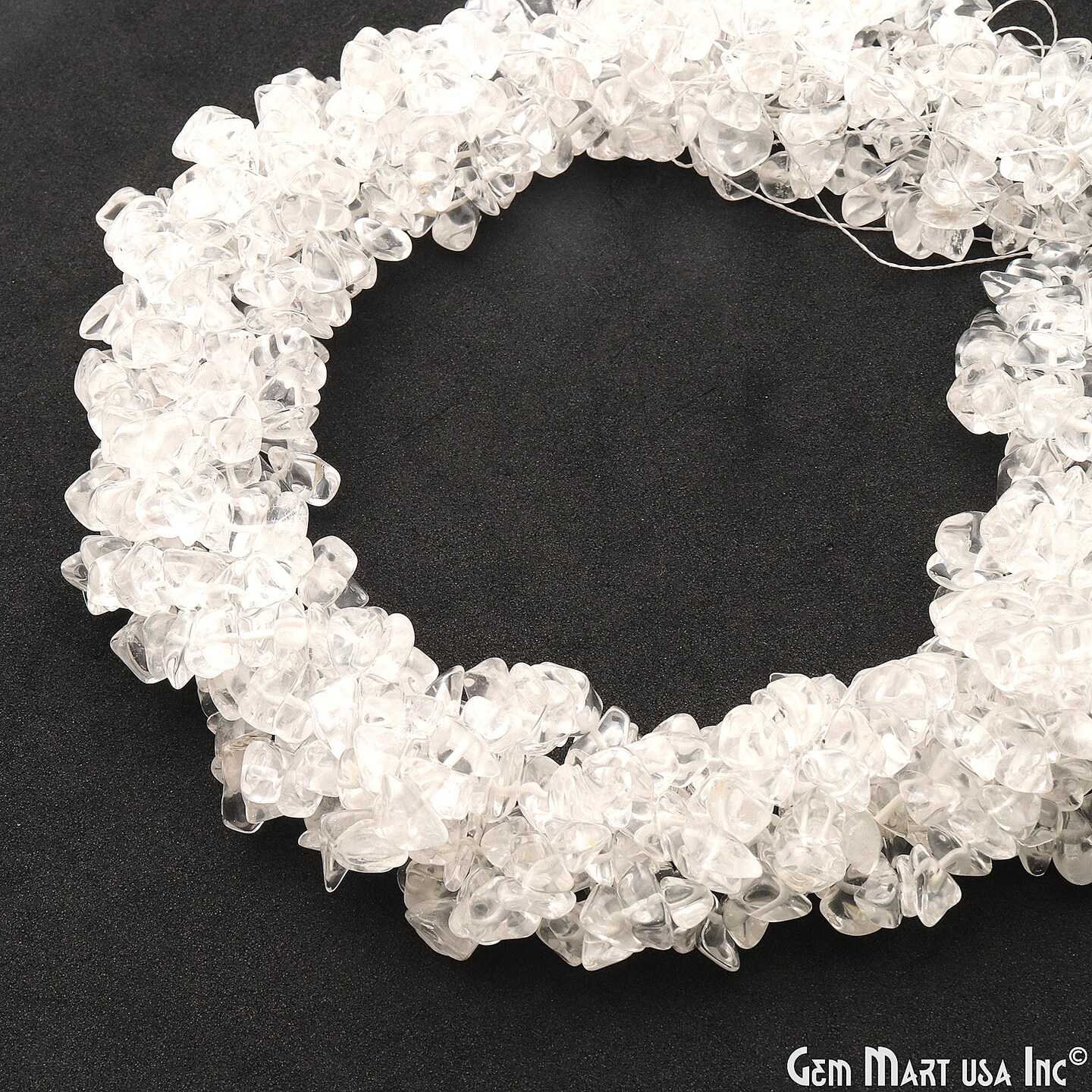 Crystal Chip Beads, 34 Inch, Natural Chip Strands, Drilled Strung ...