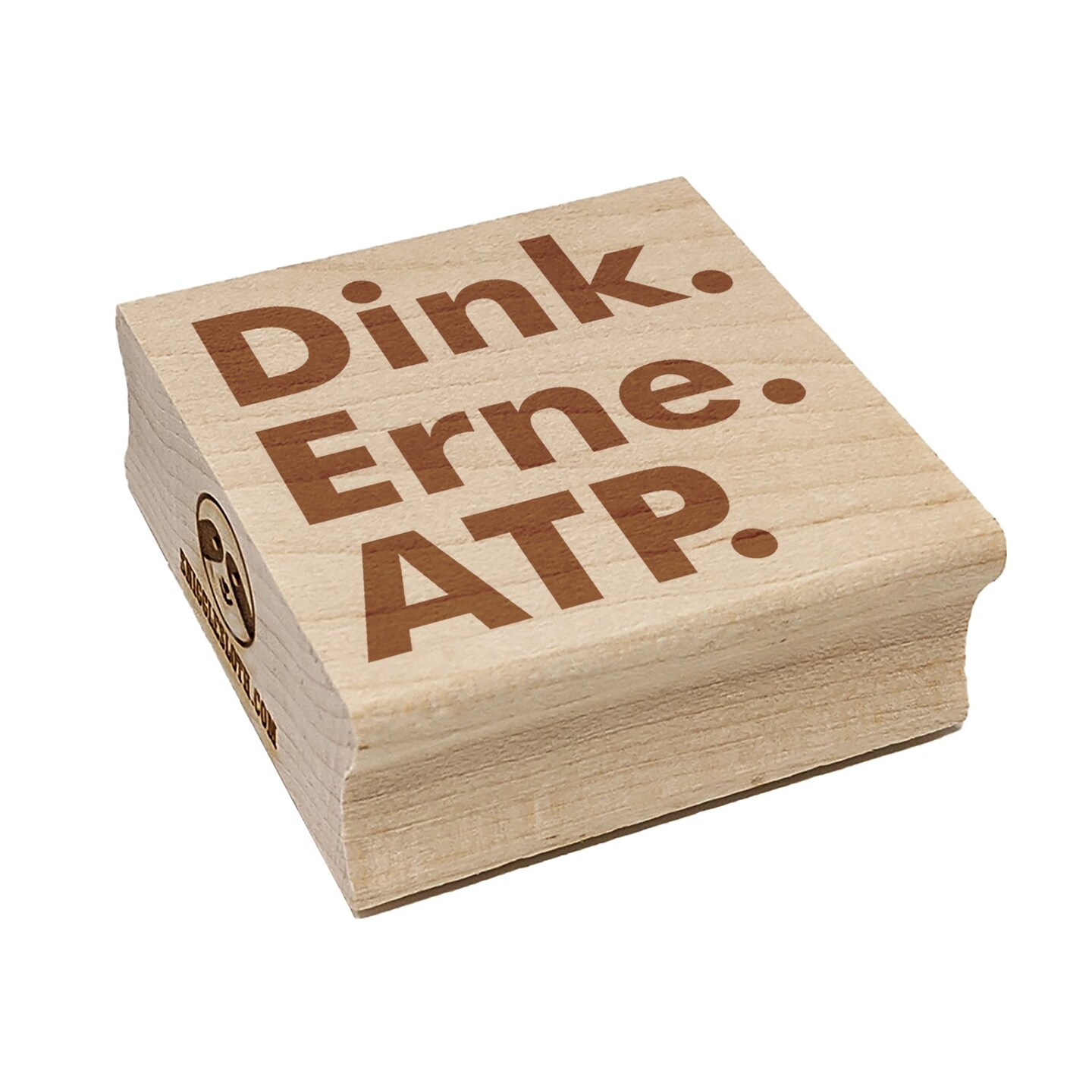 Dink Erne ATP Pickleball Sport Square Rubber Stamp for Stamping ...