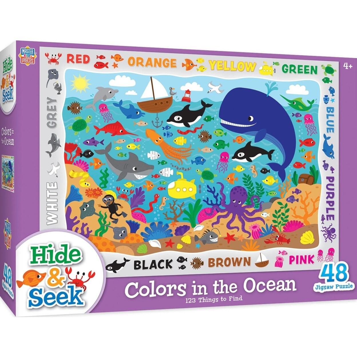 Hide And Seek Colors In The Ocean 48 Piece Jigsaw Puzzle Kids ...