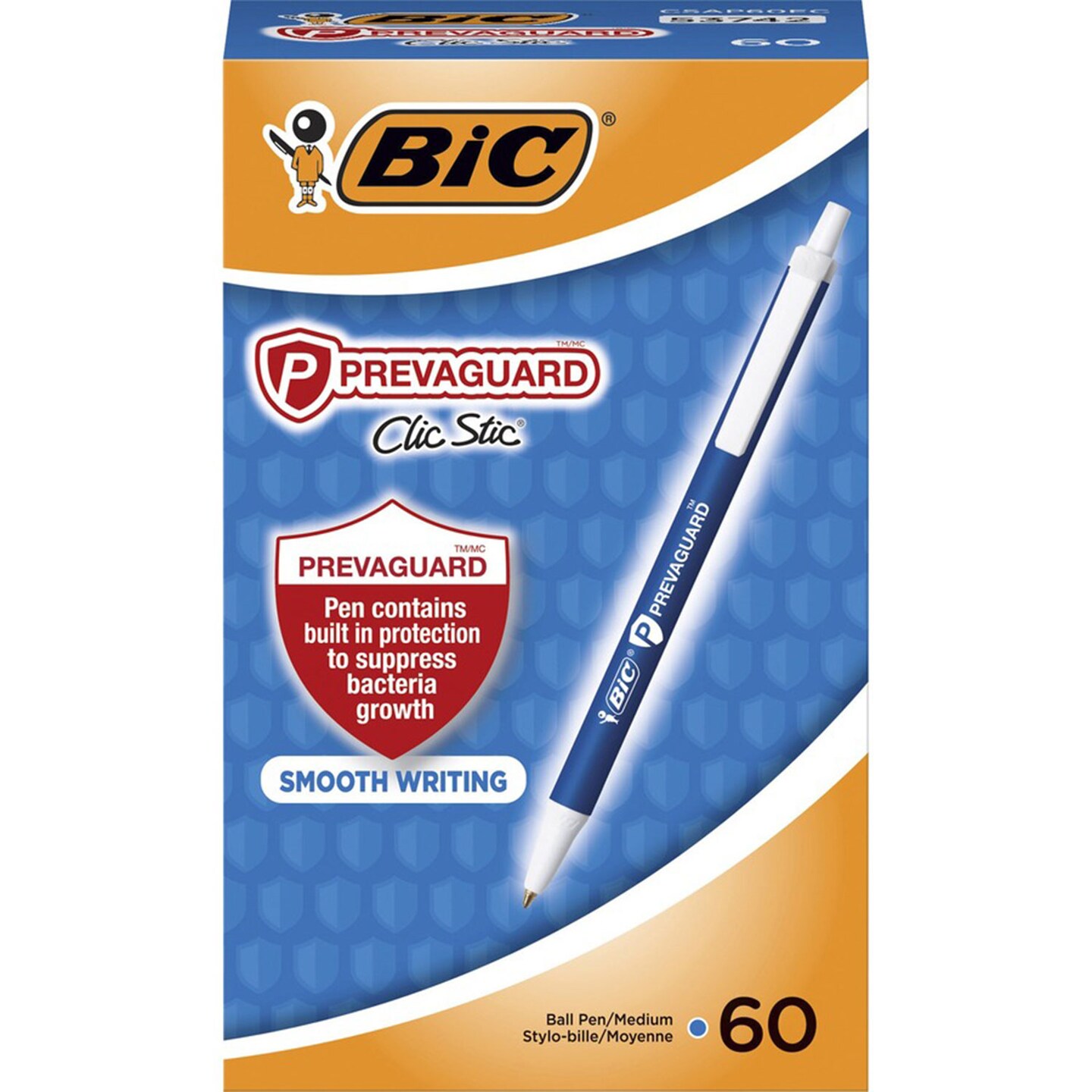 Bic Pen, Retractable, Antimicrobial, Medium, 60/BX, Blue | Michaels