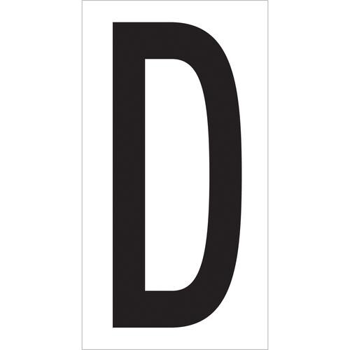 MyBoxSupply 3 1/2" "D" Vinyl Warehouse Letter Labels, 50 Per Case ...