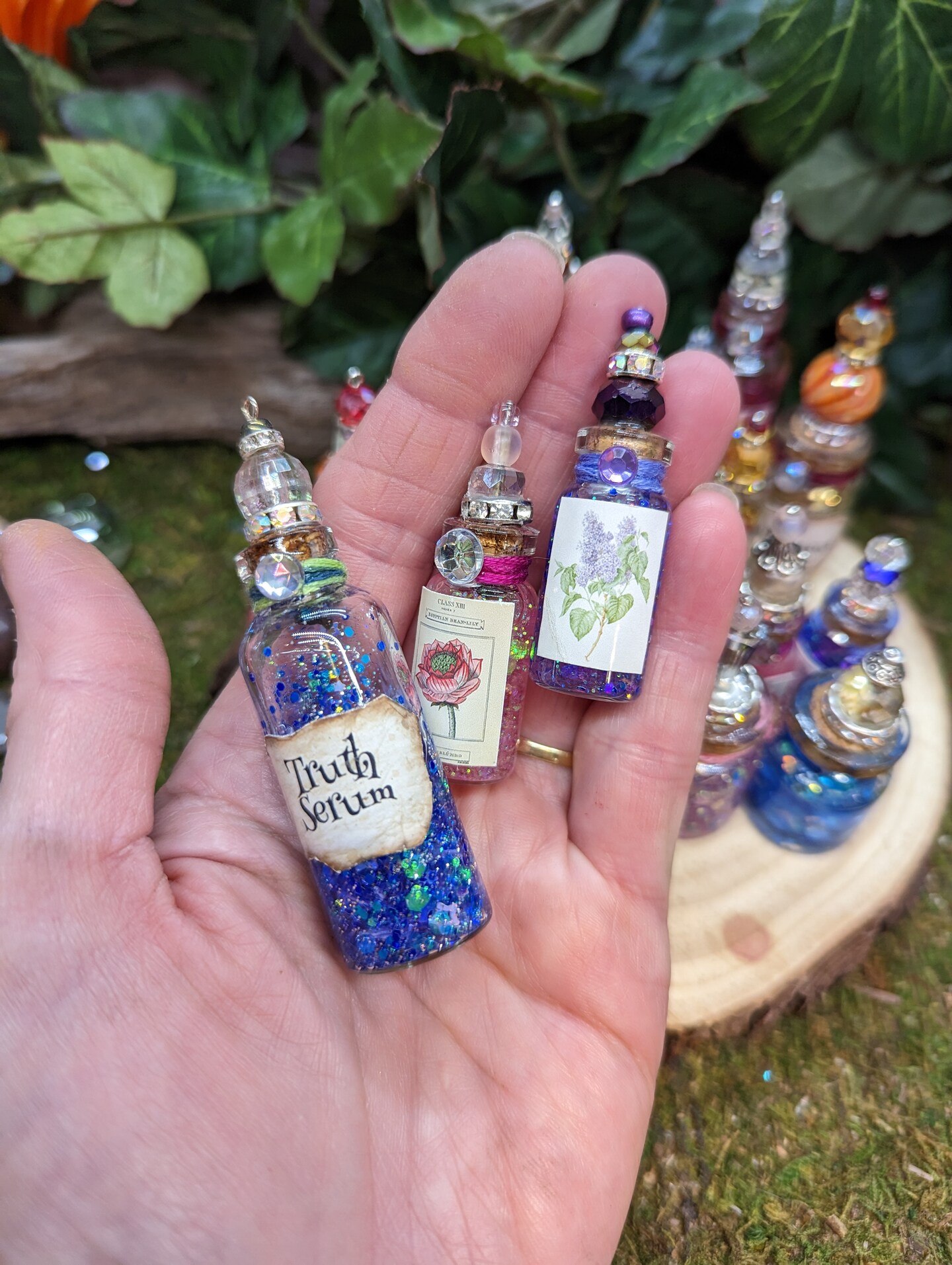 3 or 5 Miniature Potion Bottles, Fairy Miniature Bottles, Magic Fairy ...