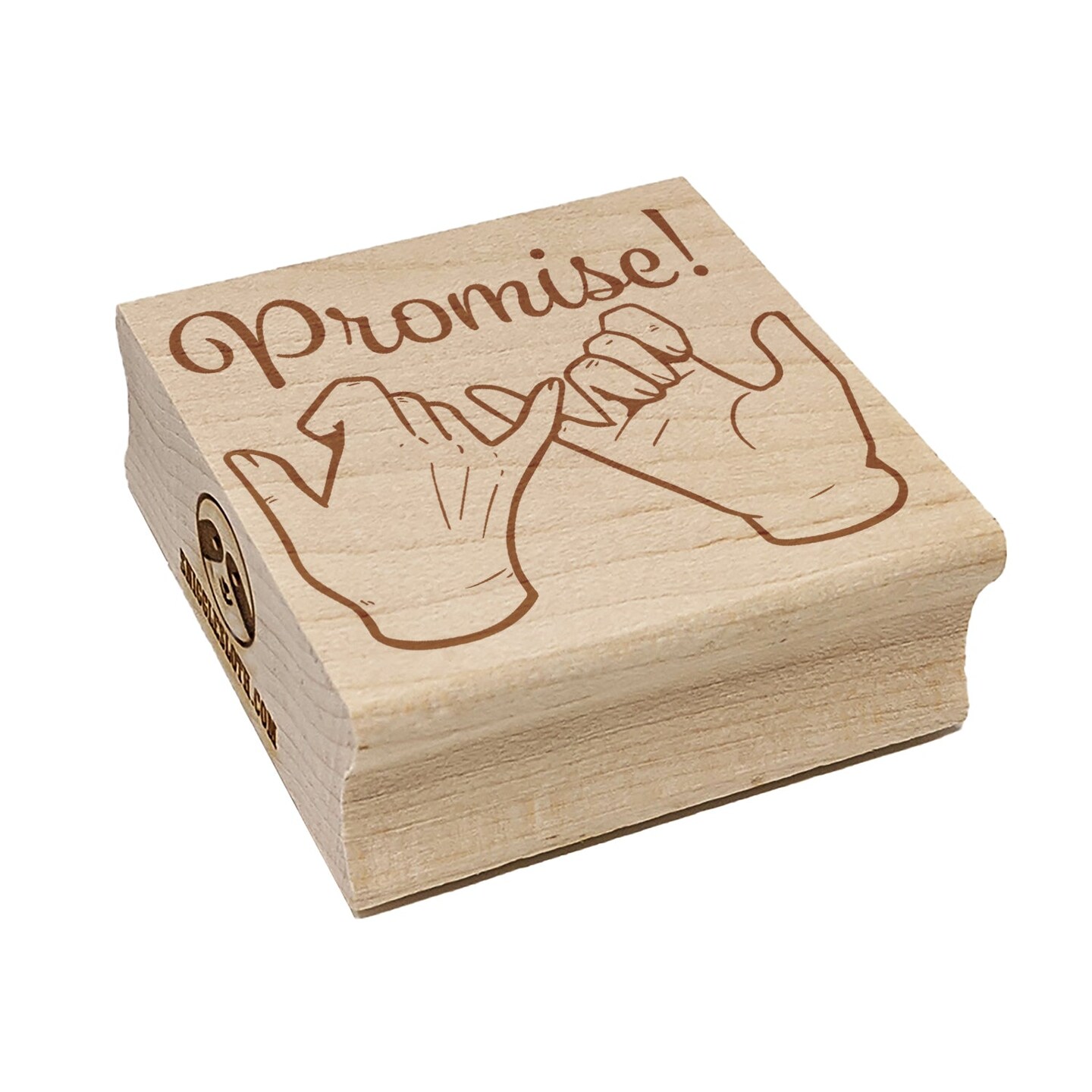 Promise Hands Pinky Swear Square Rubber Stamp for Stamping Crafting ...