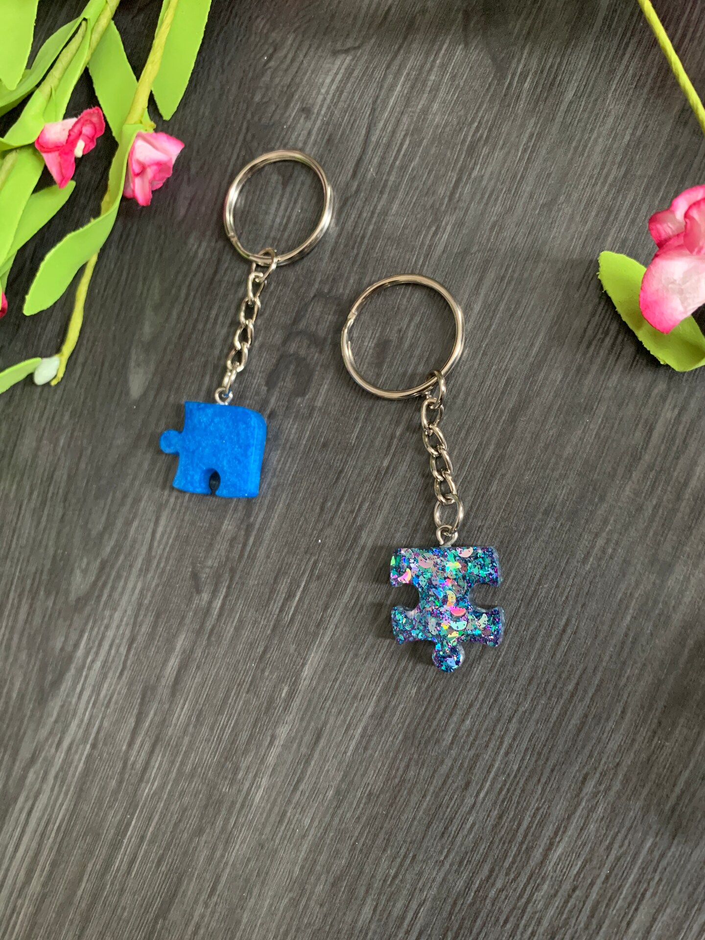 Blue Puzzle Piece Keychain | MakerPlace by Michaels