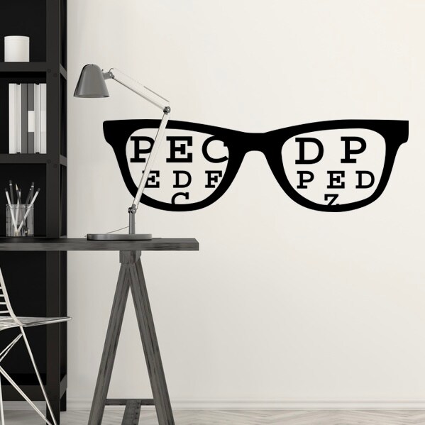 Eye Chart Decal, Glasses Decals, Eye Doctor Gift, Optometry Decor ...